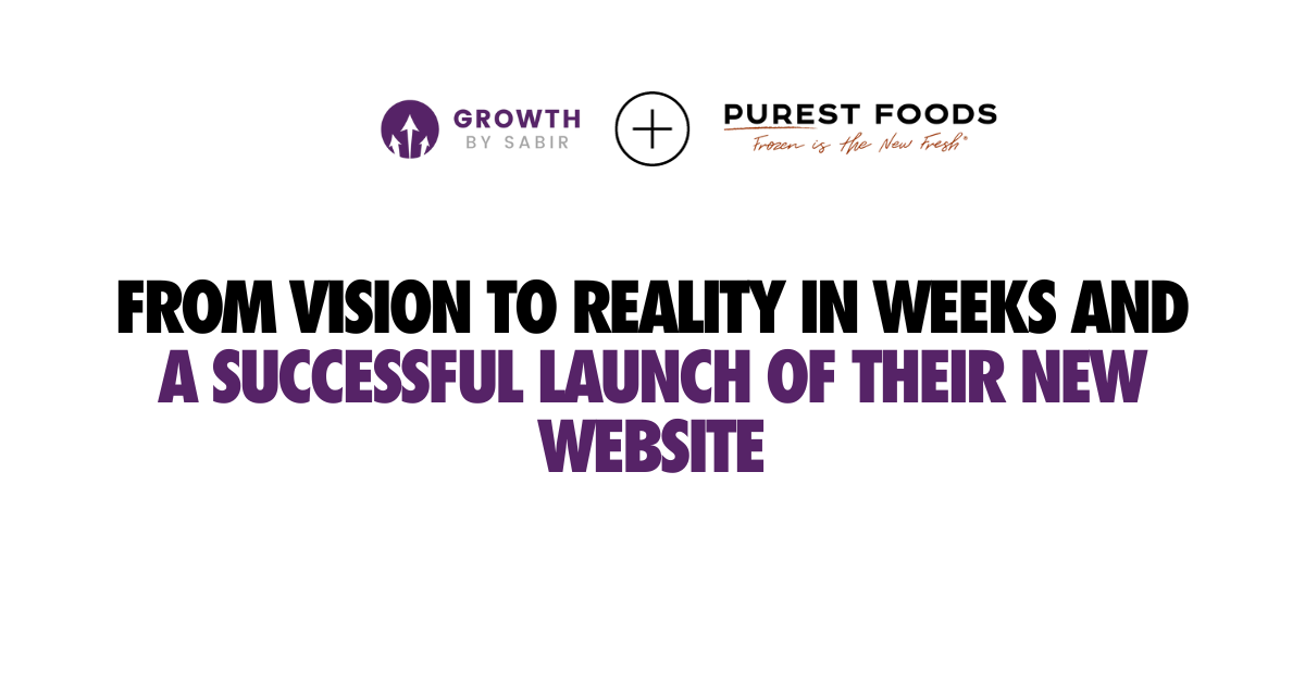 Purest Foods Case Study | From Vision To Reality In Weeks